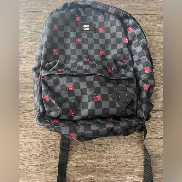 Vans | Accessories | Vans Black And Red Checkered Backpack | Poshmark